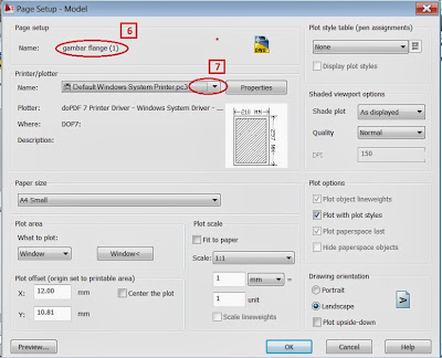 CARA (2) ~ PRINT GAMBAR DI AUTOCAD 2010 ~ ( WAY TO PRINT DRAWING AUTOCAD )