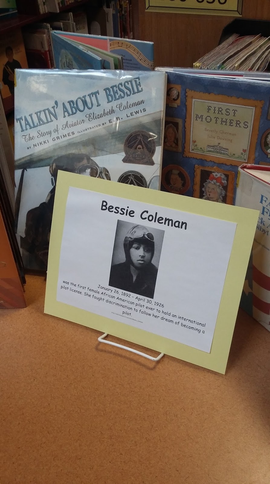 My Little Corner of the (Library) World: Happy Birthday, Bessie Coleman!