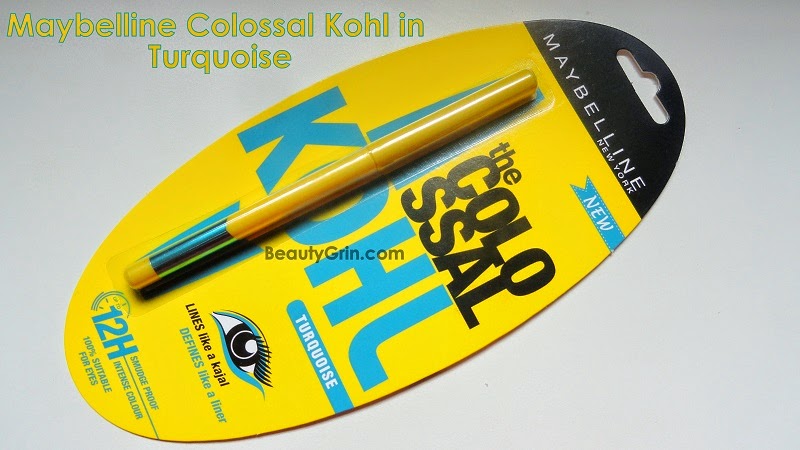 Maybelline Colossal Kohl in Turquoise: Review, Swatch, Price, Online ...