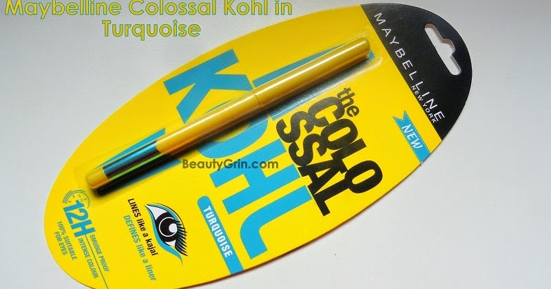 Maybelline Colossal Kohl in Turquoise: Review, Swatch, Price, Online ...