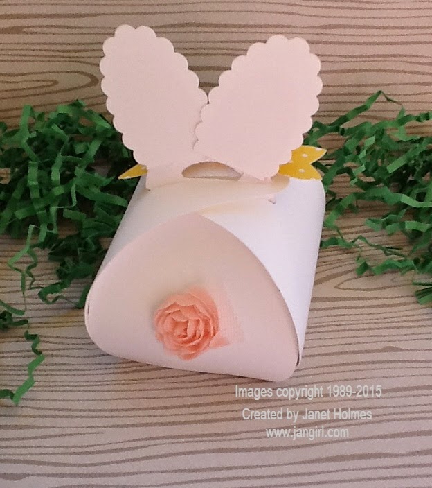 Stampin' up Curvy Keepsakes box Easter chic, bunny and treat | Jan Girl