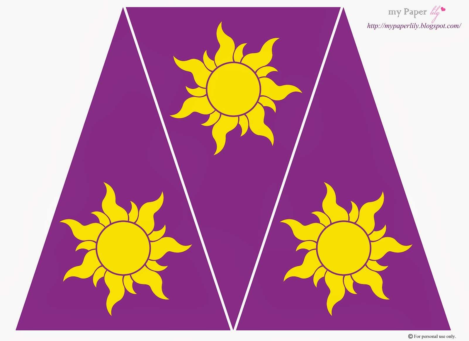 Tangled Banner Printable Tangled Flag Banner Custom Cut