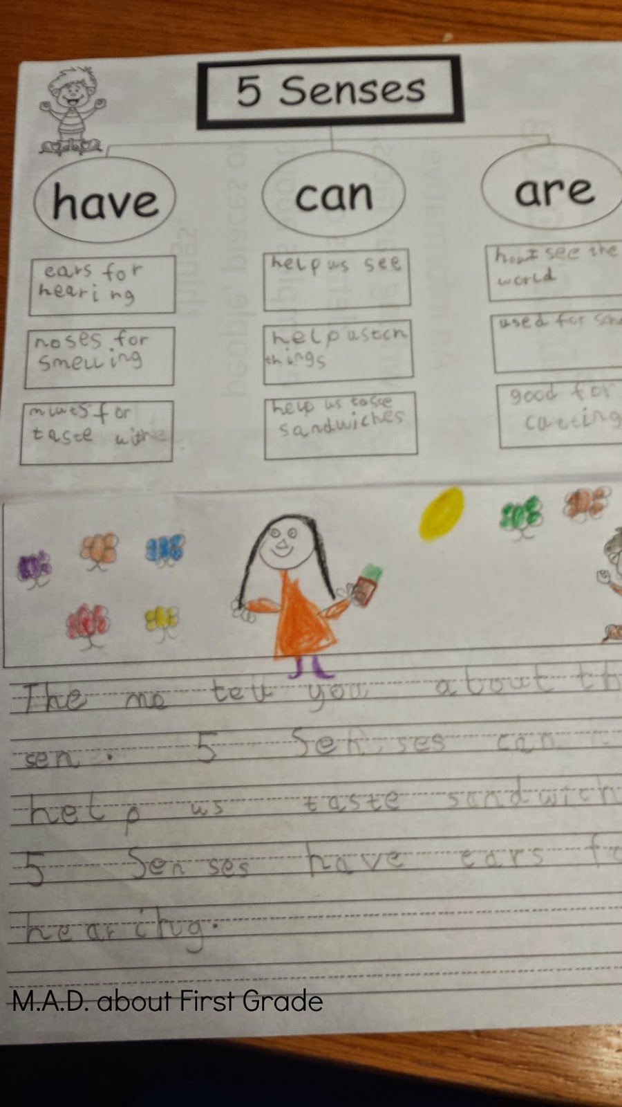 M.A.D. about first grade: Finishing 5 Senses