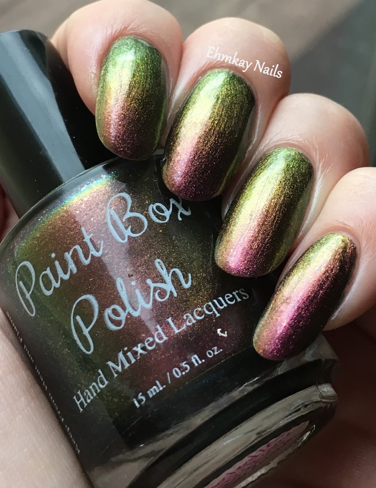 ehmkay nails: Paint Box Polish Amortentia: Multichrome Madness Group Custom