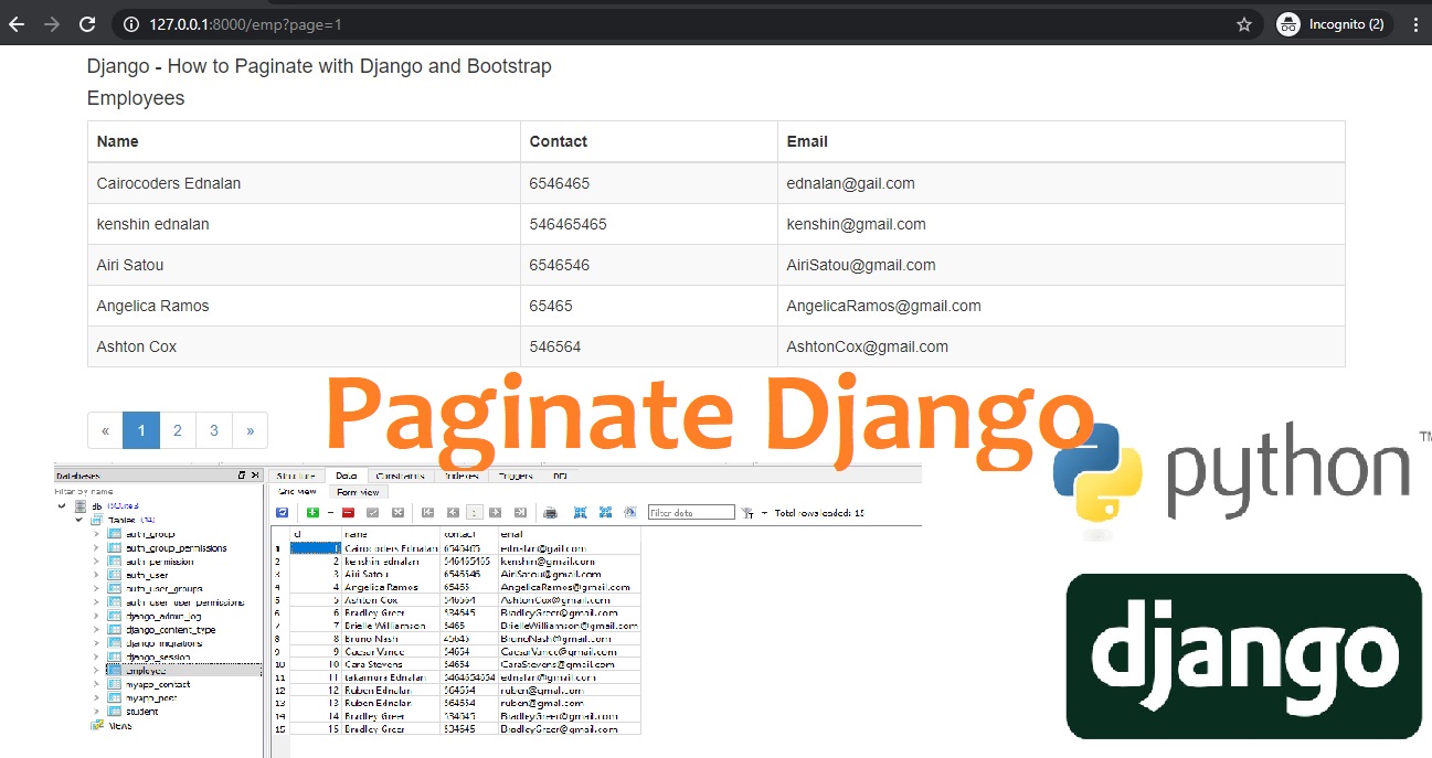 Django - How to Paginate with Django and Bootstrap | Tutorial101