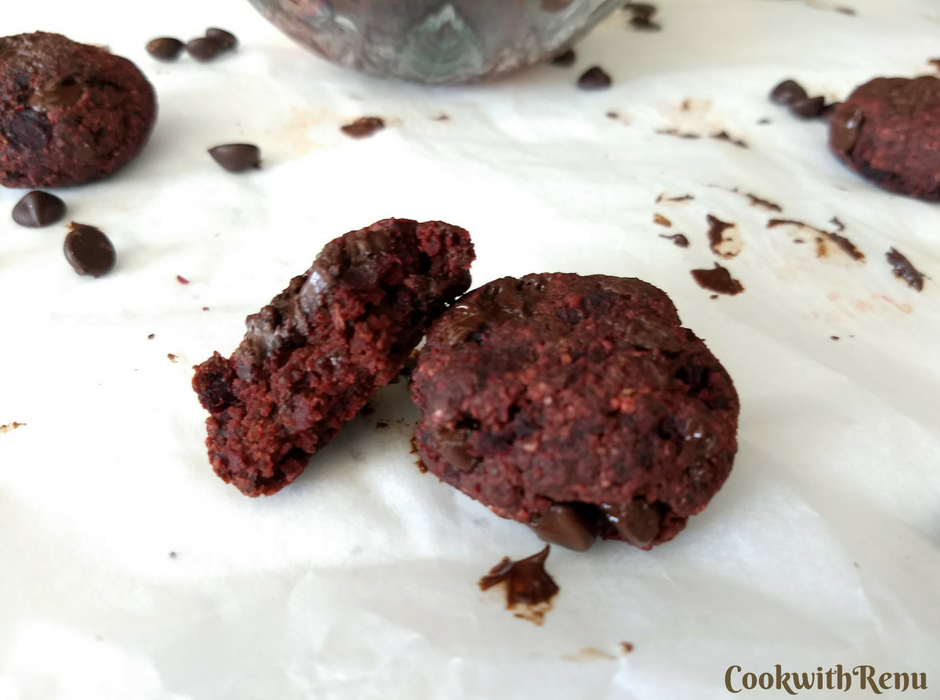 Beet Root and Oats Cookies - Cook With Renu