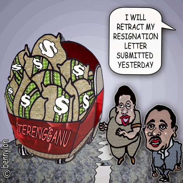 MALAYSIAN CARTOONS: RETRACT RESIGNATION LETTER