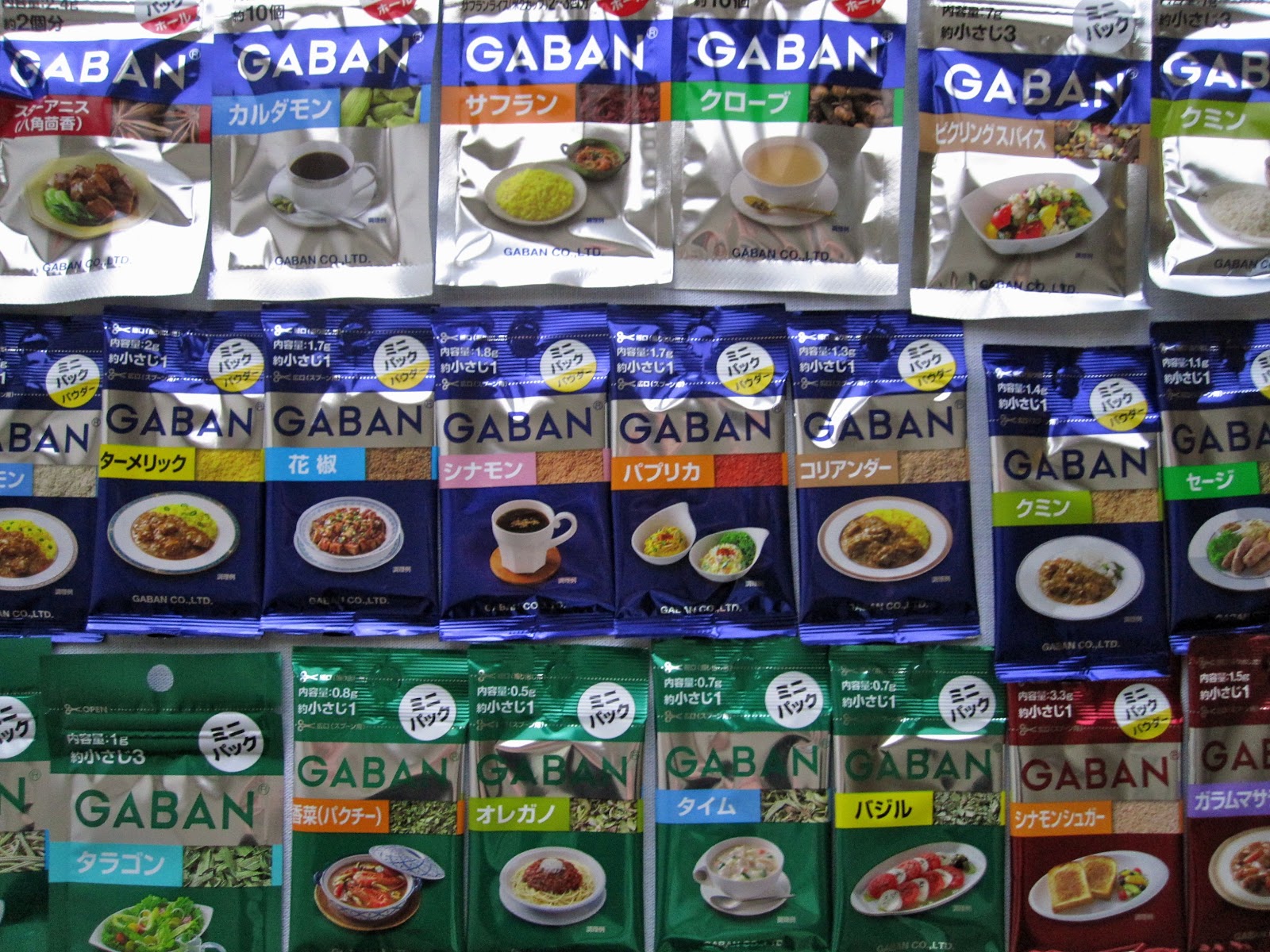 Cuisine de tous les jours: GABANのスパイス