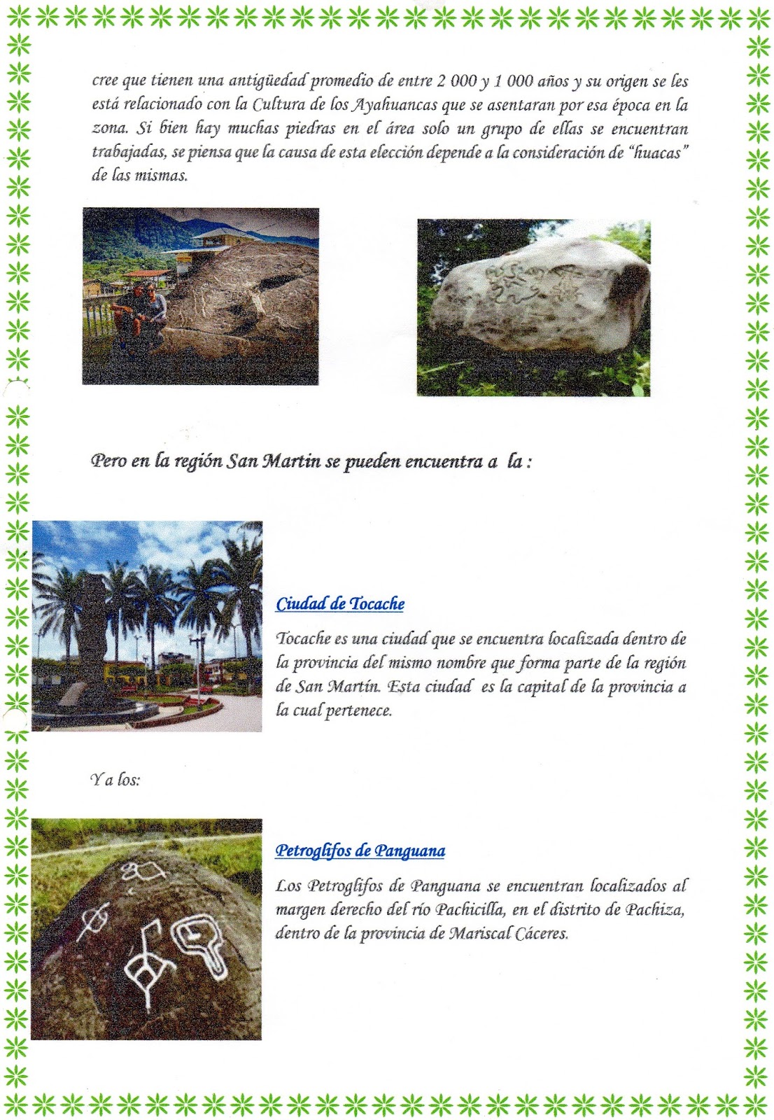 COSTUMBRES Y TRADICIONES DE TOCACHE