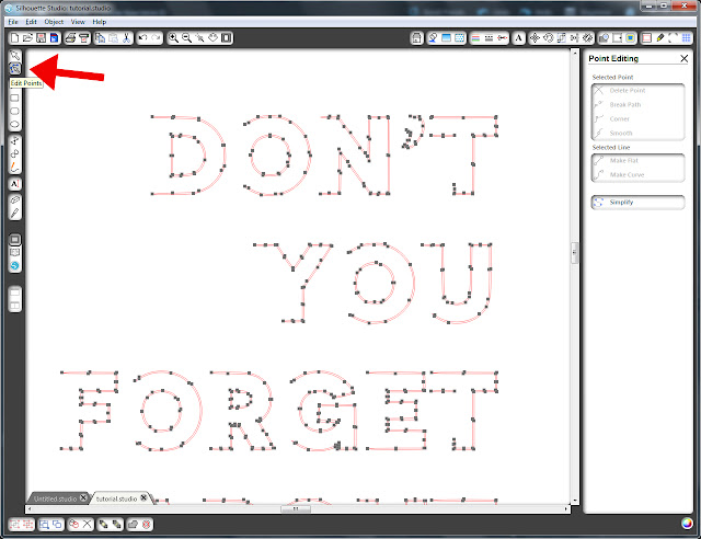 The Picinic Basket: Tutorial - Lifted Letters on a Silhouette