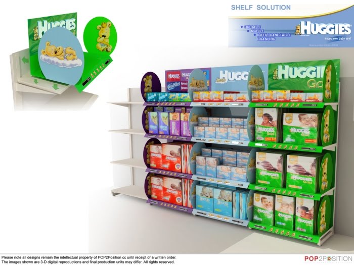 MESH IN-STORE INSPIRATION: Huggies Shelf Display