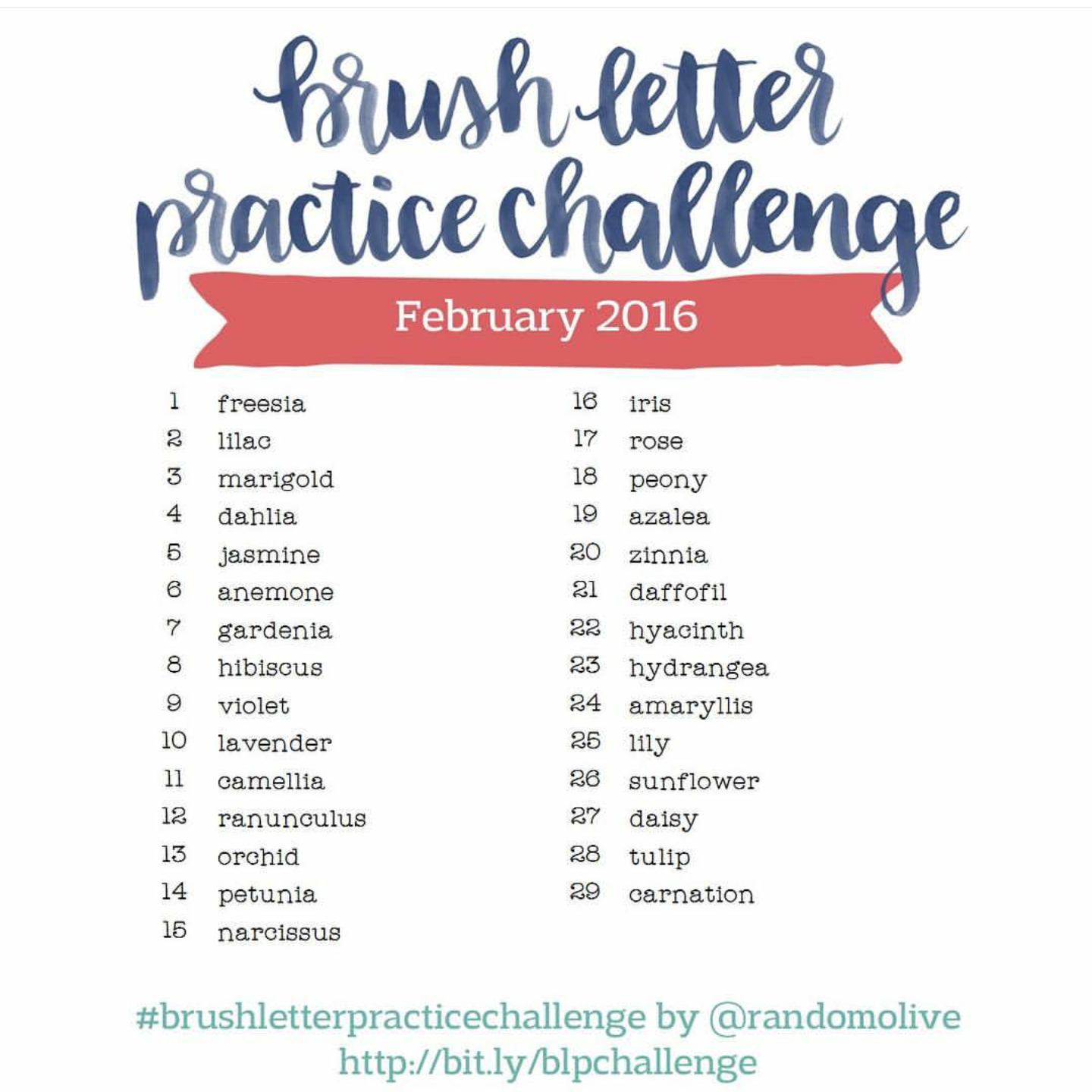 Little moments in my life: Brush Letter practice challenge - challenge ...