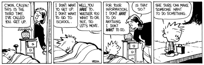 English Activities : Calvin and Hobbes: Bus Stop Musings - Comics to ...