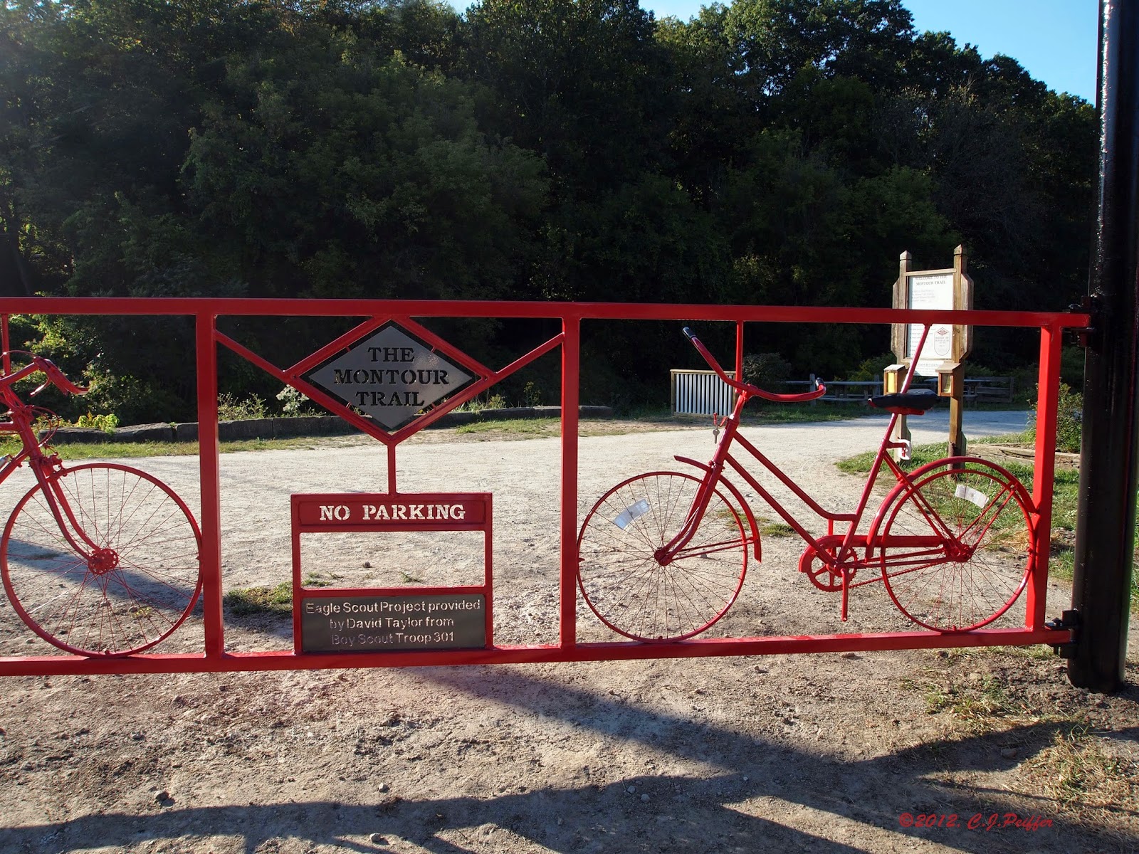 Pro Artz: Good Fences - 7/3/14 "Bicycle Gate at Montour Run"