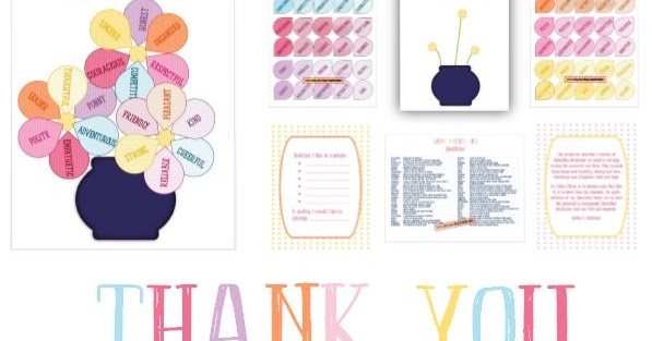 Primary Activity Ideas: Activity Days Thank You Card - Serving Others