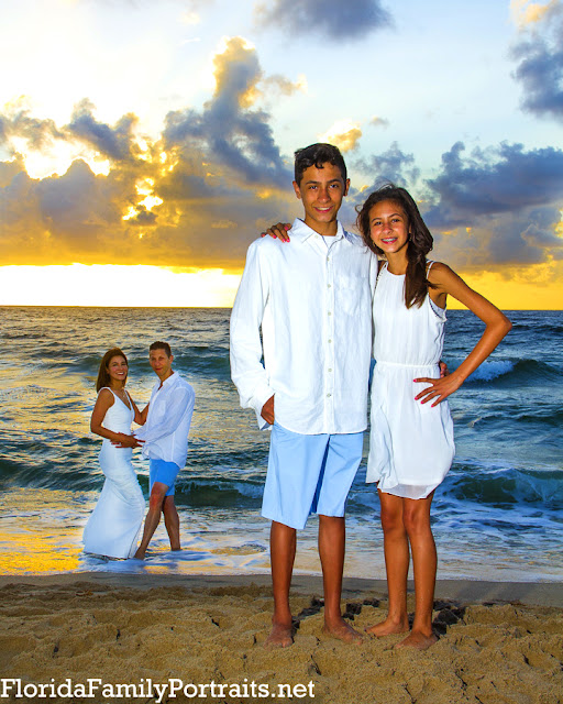 Miami family beach portraits