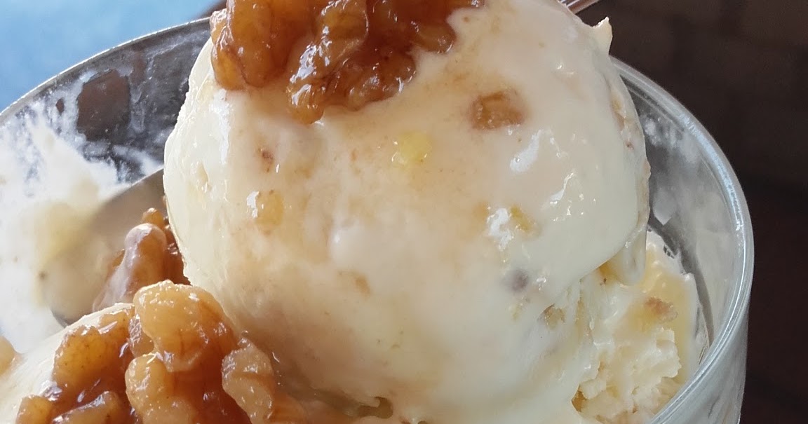 La cocina de Virtu: Helado leche condensada con nueces a la miel