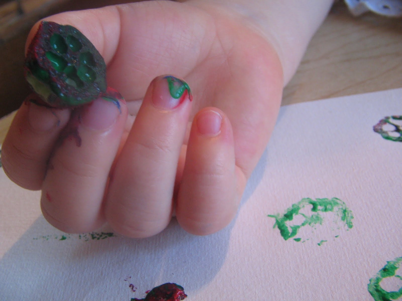 art and soul preschool: Okra Prints