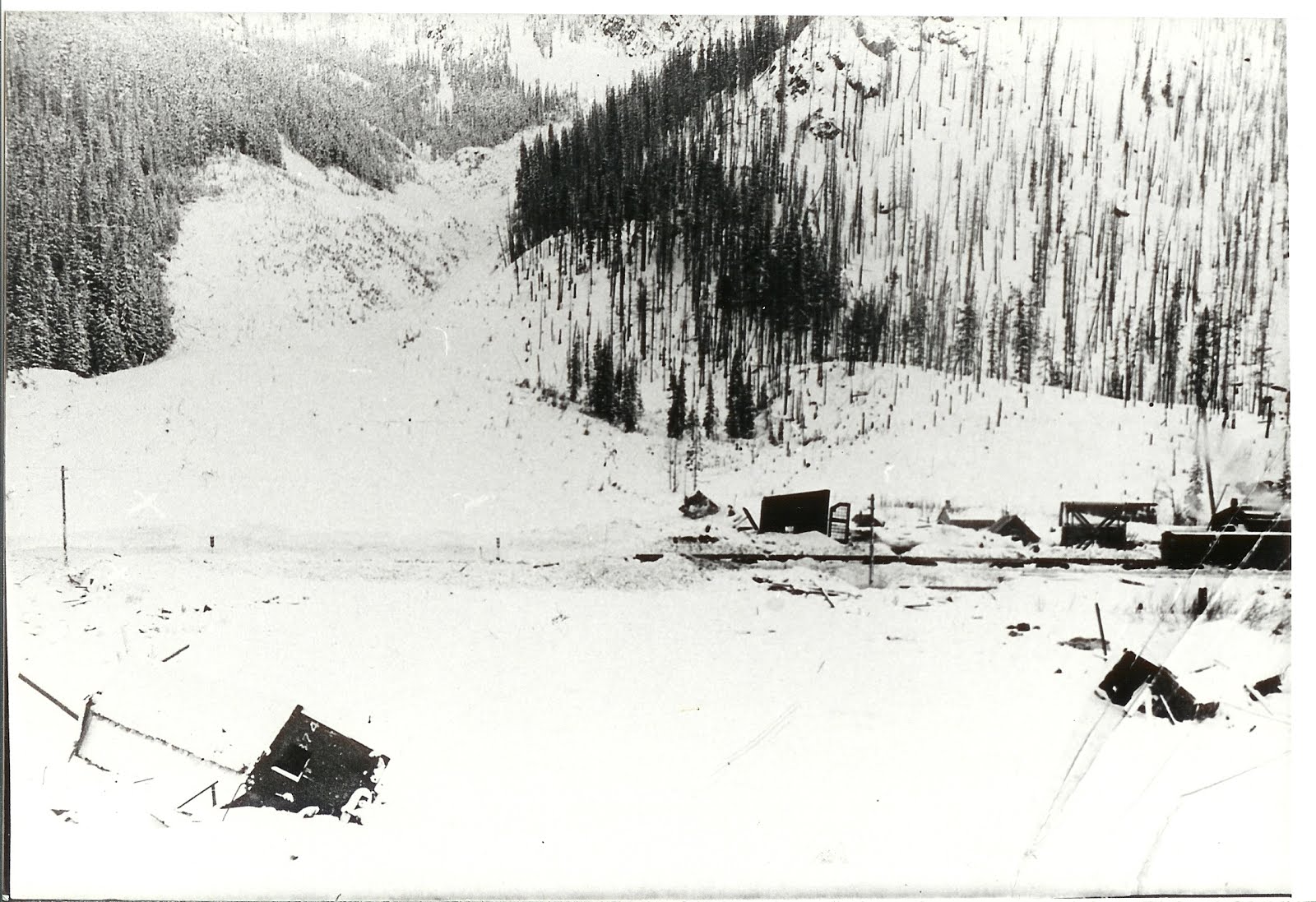 Revelstoke Museum And Archives Rogers Pass Station Snowslide 1899
