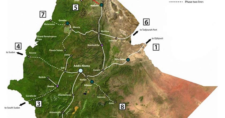 ALIILTIREH: ETHIOPIE: CHEMIN DE FER ligne prevu Mekelle à Shire a été ...