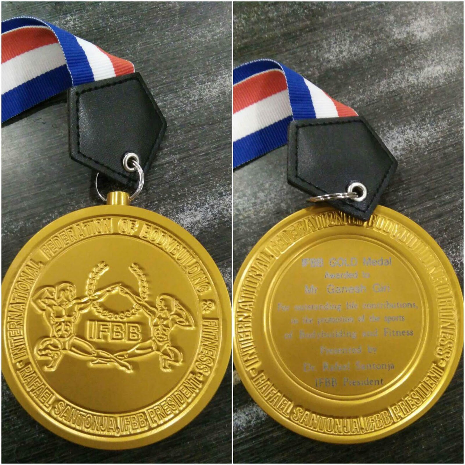 Mr. G.B. Giri awarded with IFBB Gold Medal - Indian Gorkhas