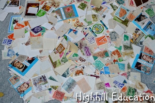 Highhill Homeschool: Learning Through Stamps