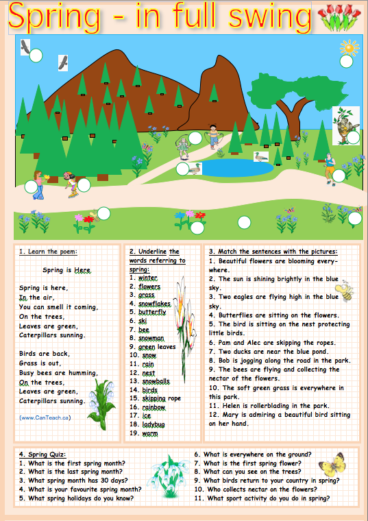 OUR ENGLISH CLASS: Spring is here!!