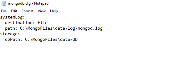 Configure a Windows Service for MongoDB