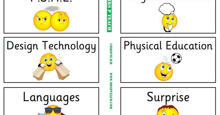 Mrs P Teach: Emoji Visual Timetable