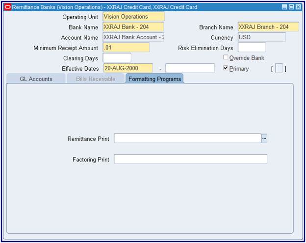 Oracle Applications: Oracle R12 Credit Card Payments Setups and Process