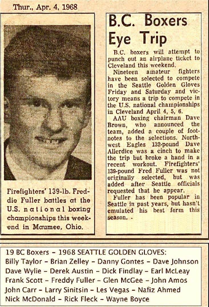 BOXING in BRITISH COLUMBIA, CANADA: THE BRIDGE OF GOLDEN MEMORIES ...