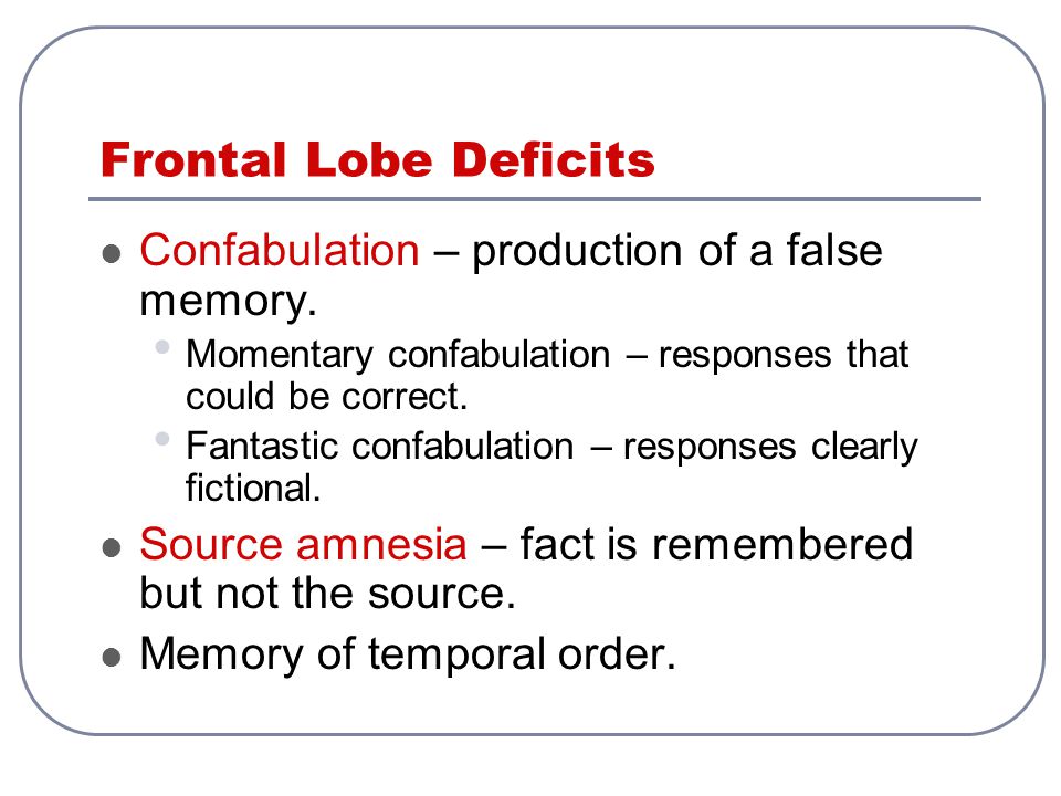 EXAMS AND ME : Confabulation