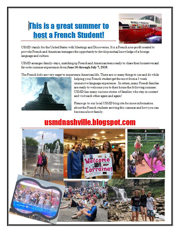 USMD Nashville - June 16 Through July 07, 2019: USMD Flyer