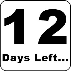 The Not-So-Straight-N-Narrow Path of Scoliosis: 12 Days To Go...