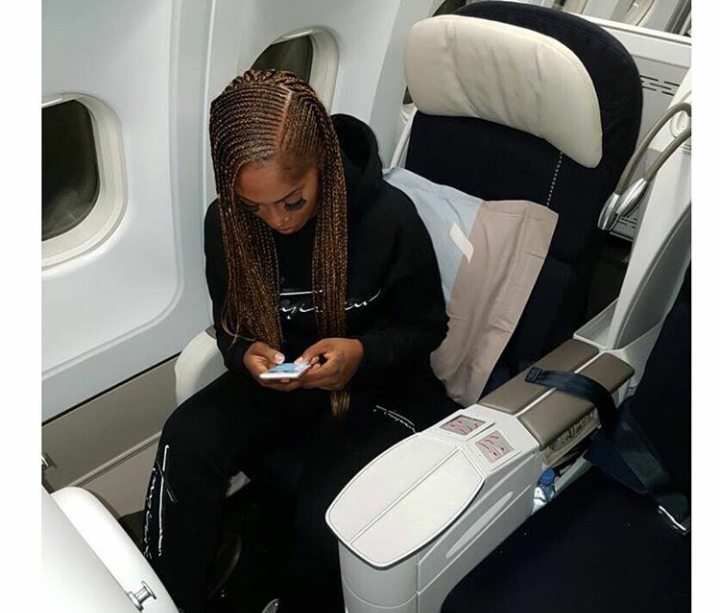 Tiwa Savage blonde braids