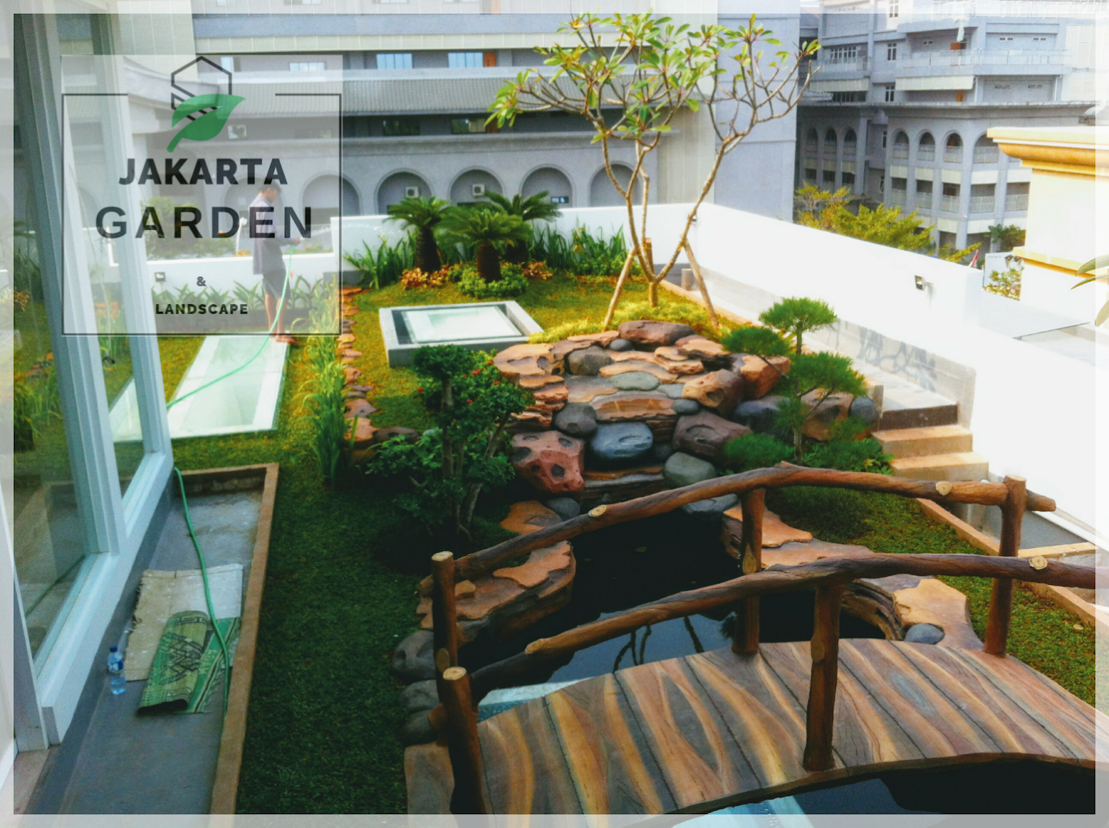 JASA PEMBUATAN TAMAN ATAP ( ROOF GARDEN ) ~ 🍃Jakarta Garden & Landscape