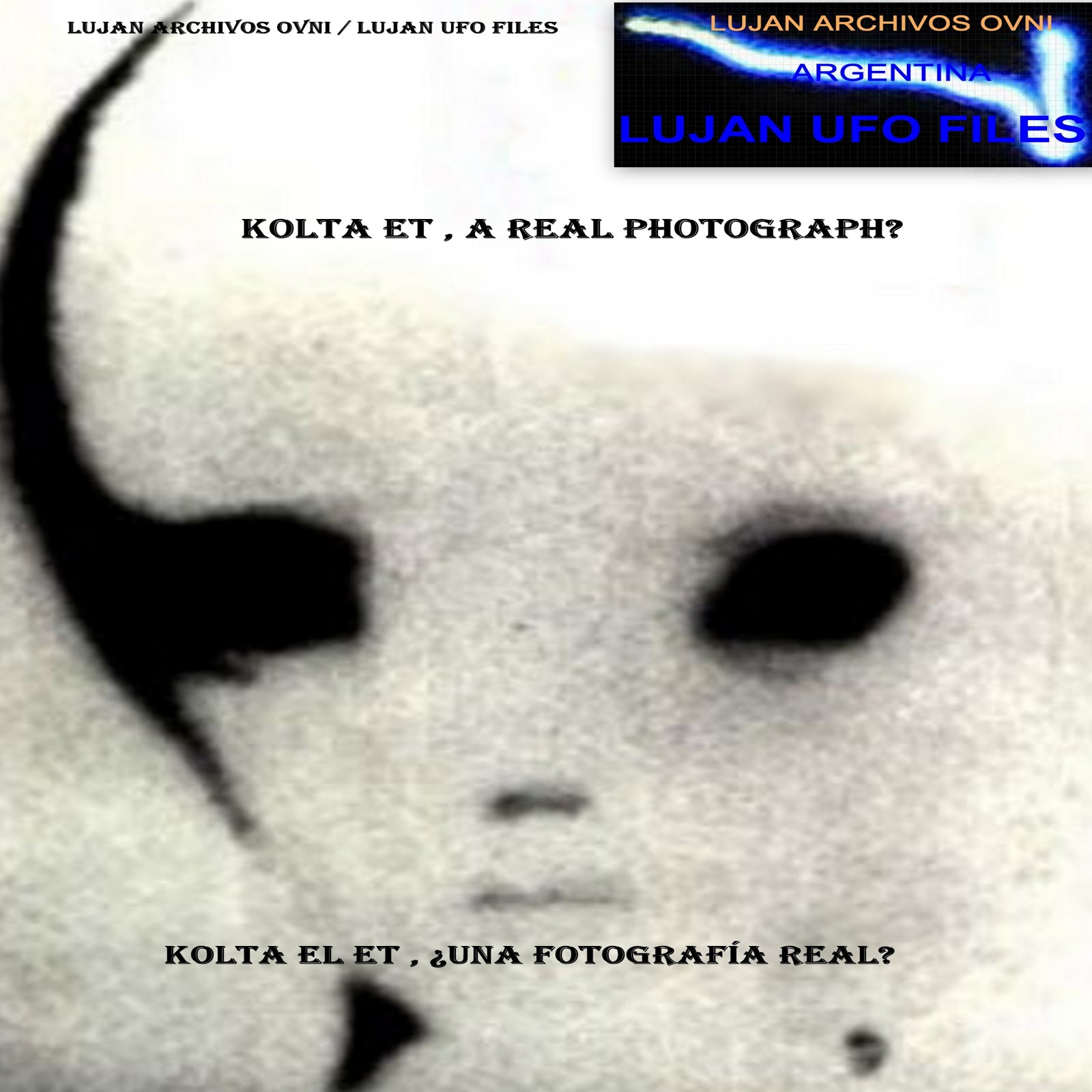 LUJÁN ARCHIVOS OVNI: Kolta ET, a real photograph? / ¿KOLTA EL ET , UNA ...