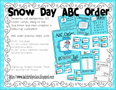 Welcome to the UNI-corner: Snow Day Celebration and a Freebie for YOU!