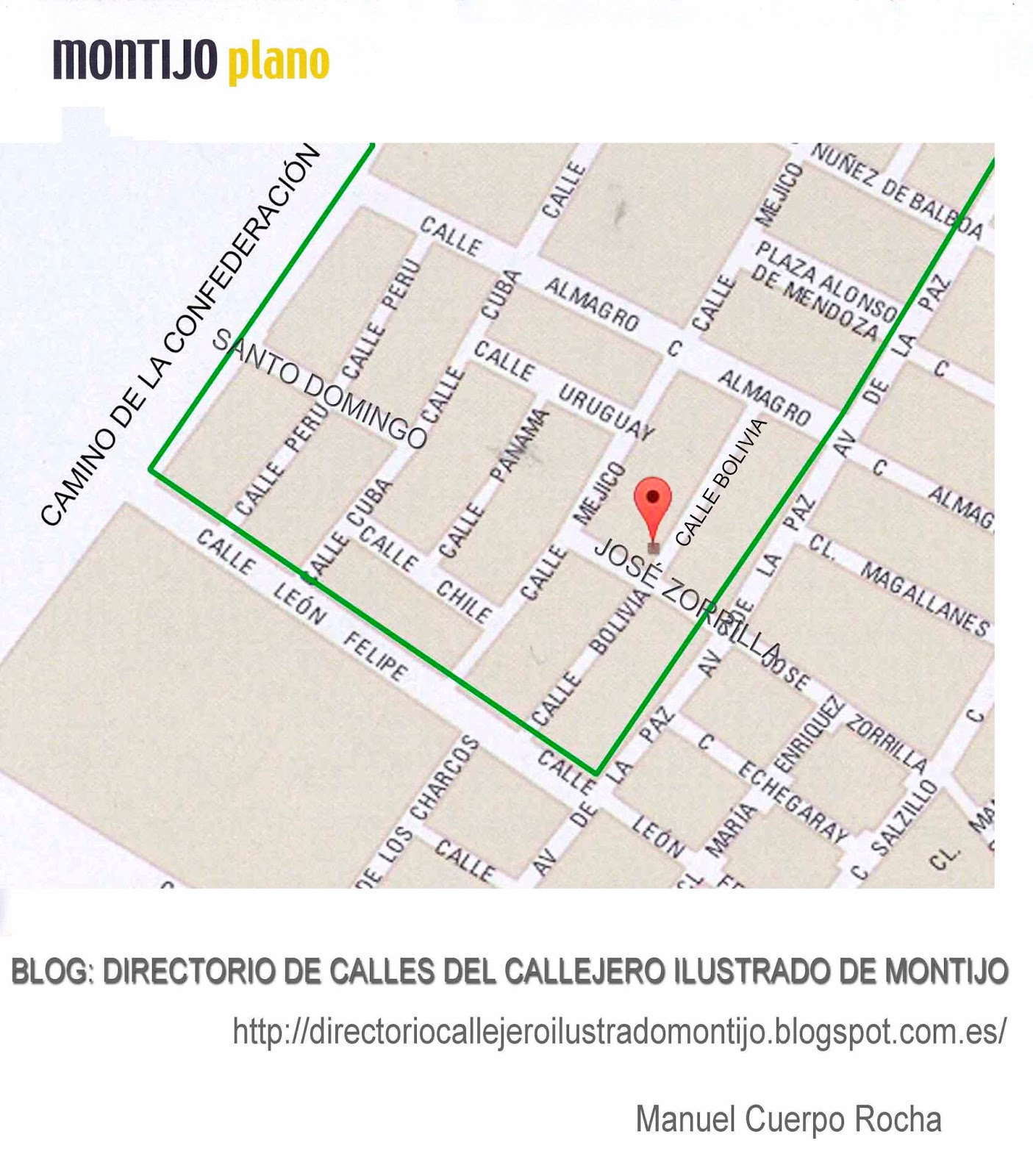 CALLEJERO ILUSTRADO DE MONTIJO: CALLES CON NOMBRES GEOGRÁFICOS: NOMBRES ...
