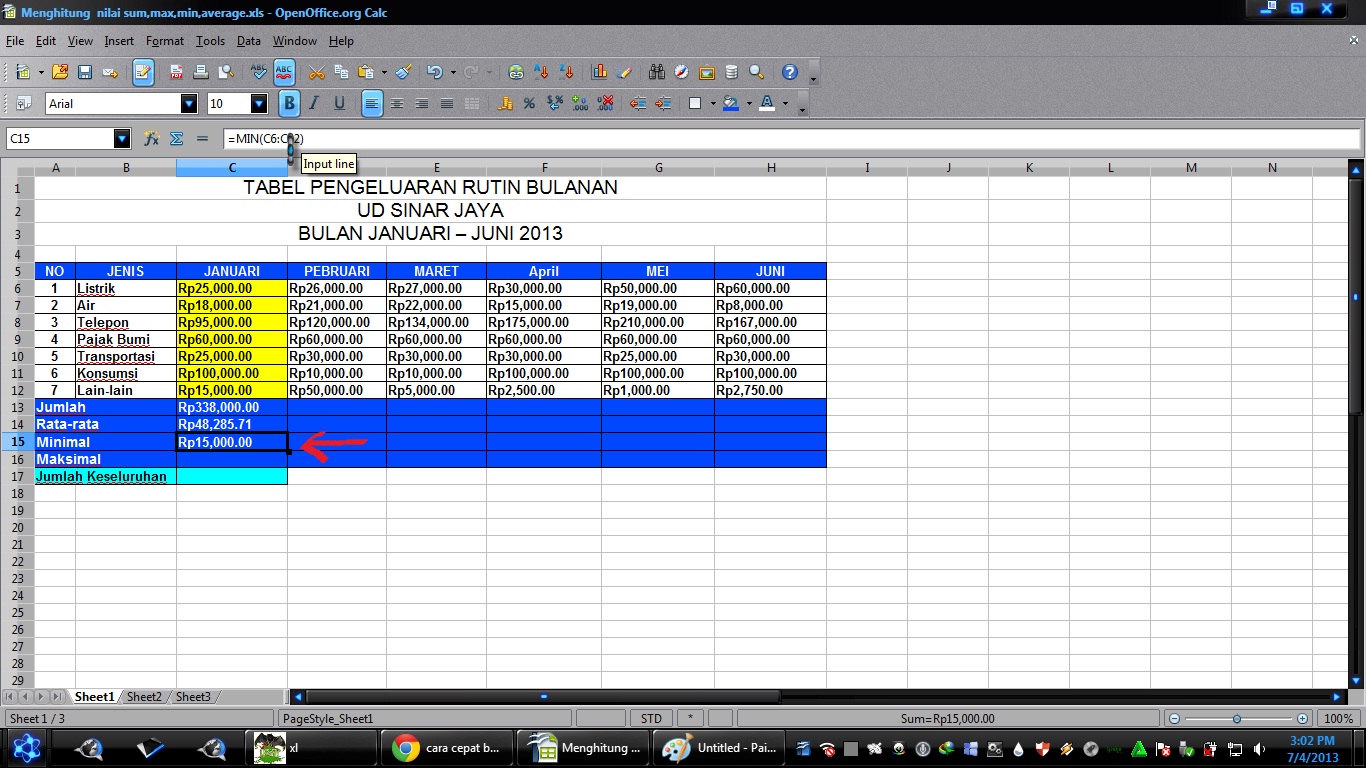 Software Keren Dan Unik Full Version: Cara Menggunakan Rumus Fungsi SUM ...