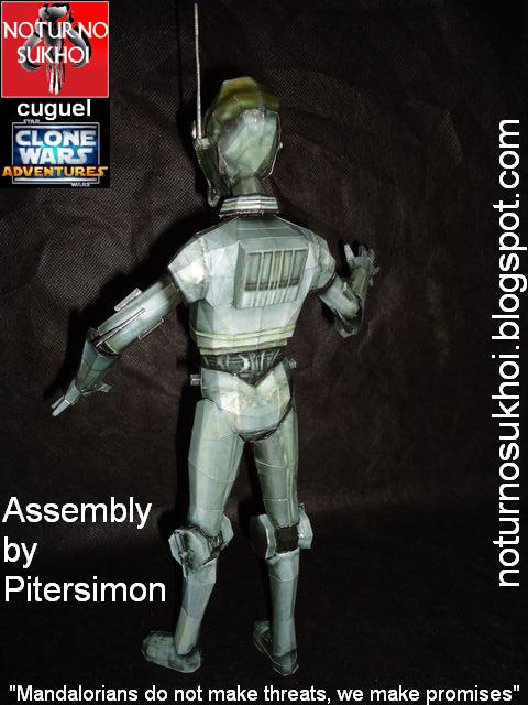 Noturno Sukhoi: Star Wars_4A-7_Spy Droid papercraft