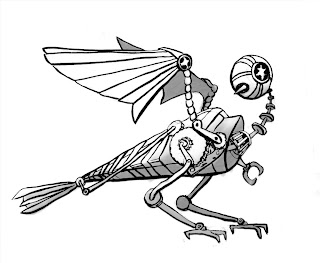 Drawing For Animation: Assignment 07--Clockwork Canary