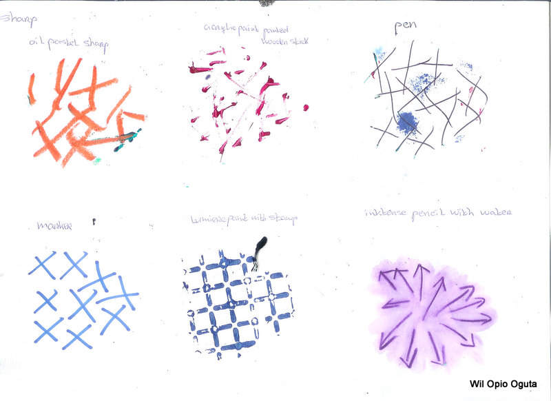 Wil's creative approach: Mark making, exercise 3