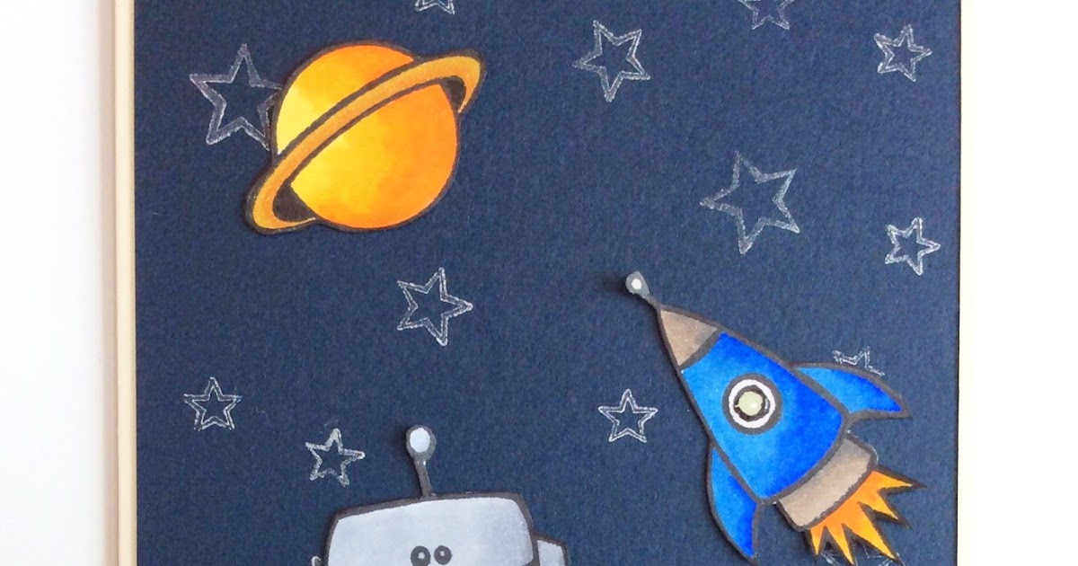 My Little Stamping Blog: Space Card