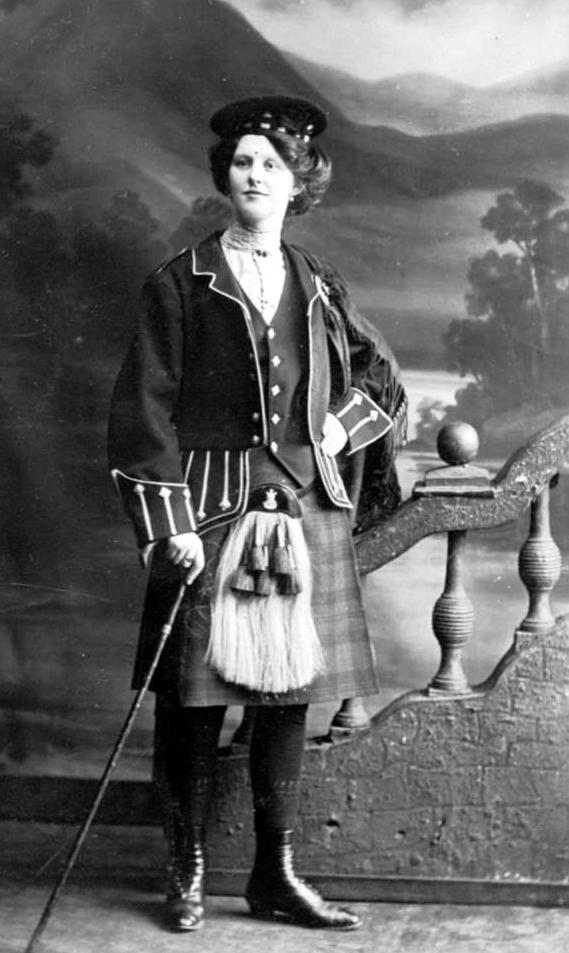 Tour Scotland: Old Photograph Scottish Highland Dance Teacher Scotland