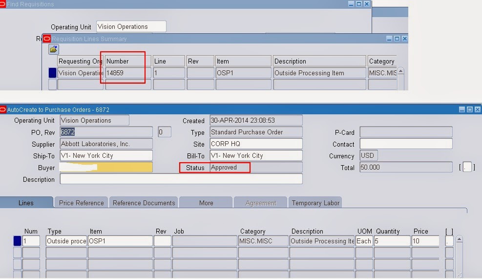 Outside Processing Setups and Cycle |Simplifying Oracle E Business Suite