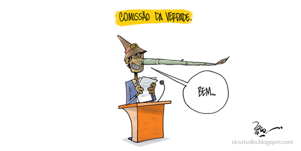 Rico studio: Charge - Comissão da Verdade.