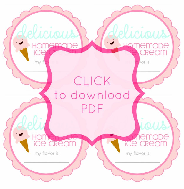 Hobbies: Homemade Ice Cream Pint Label