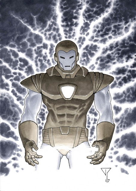 Marvel Comics of the 1980s: Iron Man Silver Centurion by Francis Portela