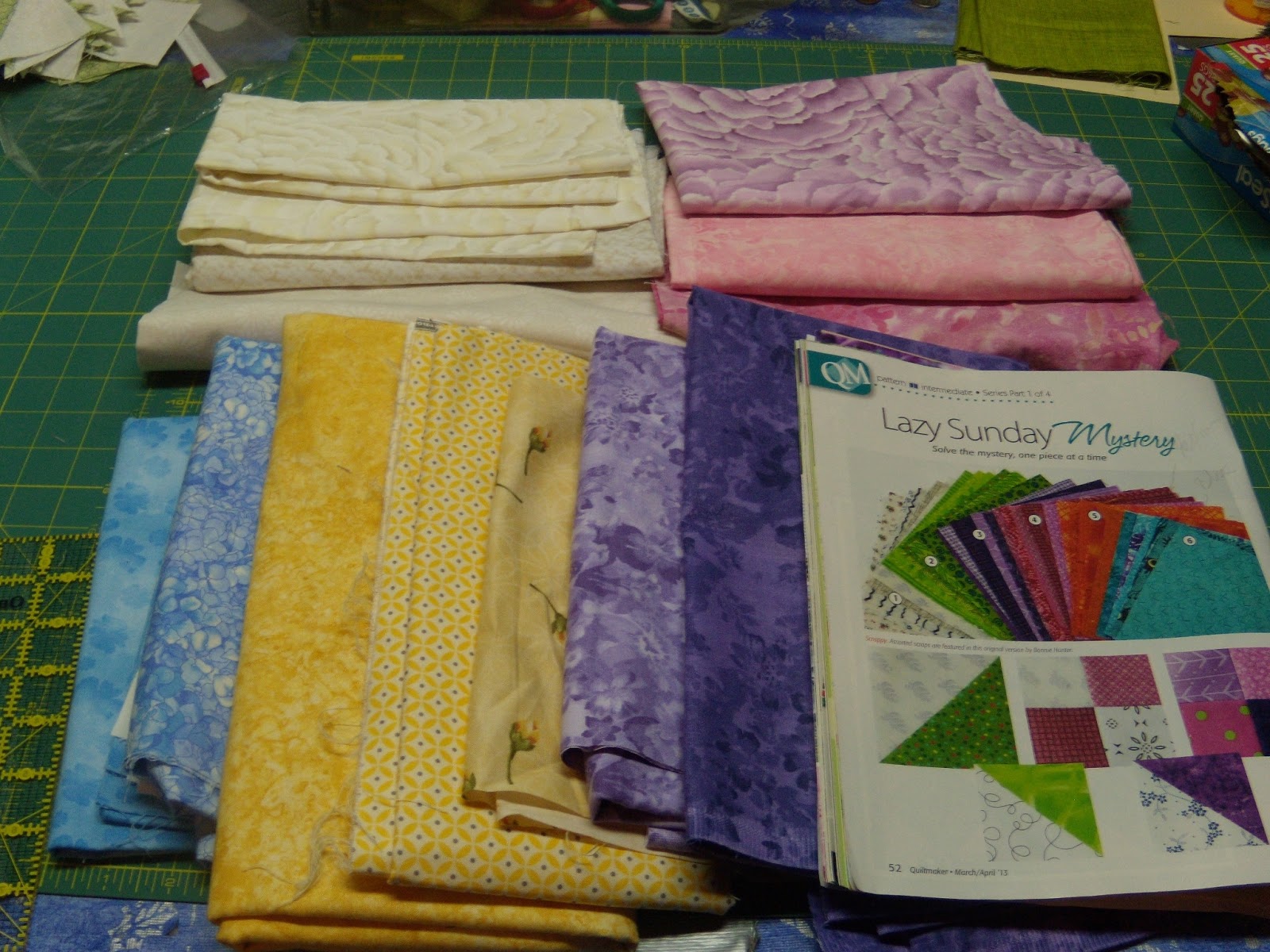 Quilting Together: Bonnie Hunter's Lazy Sunday Mystery Quilt